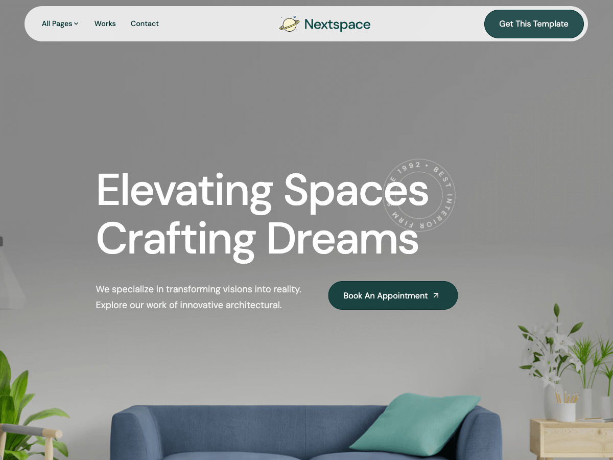NextSpace - Architecture & Interior Firm NextJS Template